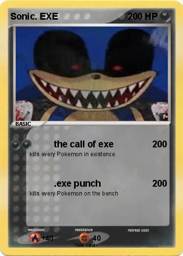 Pokémon Sonic EXE 509 509 - the call of exe - My Pokemon Card