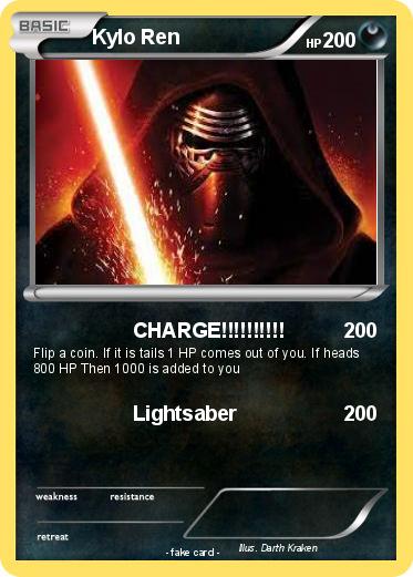 Pokémon Kylo Ren 478 478 - CHARGE!!!!!!!!!! - My Pokemon Card