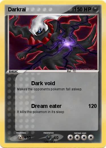 Pokémon Darkrai 4085 4085 - Dark void - My Pokemon Card