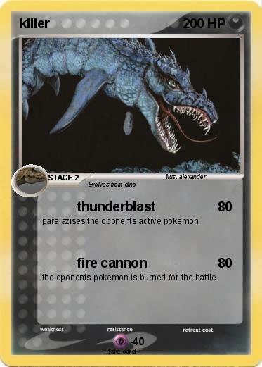 Pokémon killer 897 897 - thunderblast - My Pokemon Card