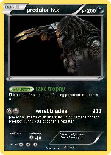 Pokémon predator lv x 4 4 - take trophy - My Pokemon Card