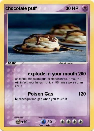 Pokémon chocolate puff - explode in your mouth - My Pokemon Card