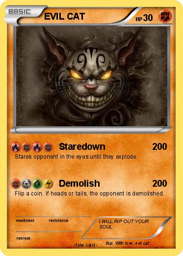 Pokémon EVIL CAT 108 108 - Staredown - My Pokemon Card