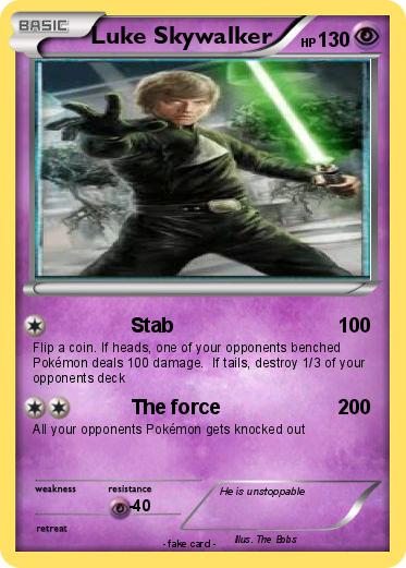 Pokémon Luke Skywalker 384 384 - Stab - My Pokemon Card