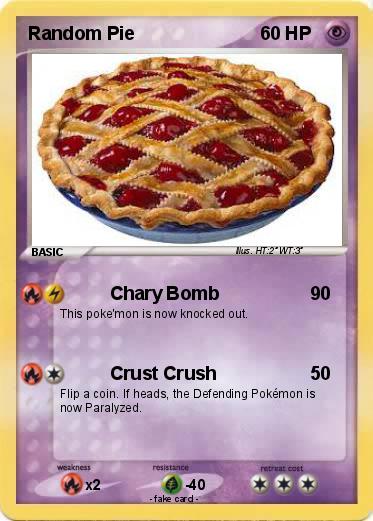 Pokémon Random Pie - Chary Bomb - My Pokemon Card