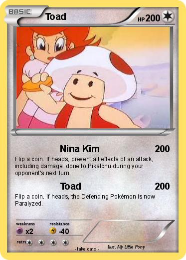 Pokémon Toad 1175 1175 - Nina Kim - My Pokemon Card