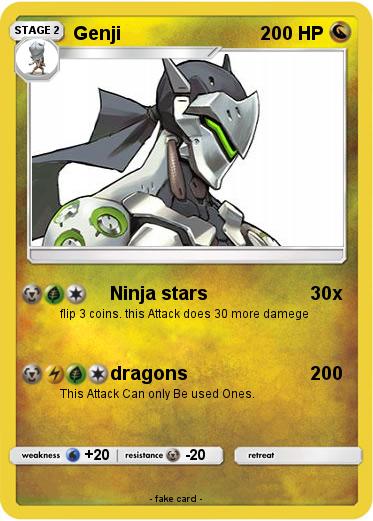 Pokémon Genji 137 137 - Ninja stars - My Pokemon Card