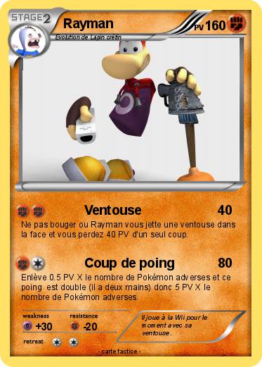 Pokémon Rayman 402 402 - Ventouse - Ma carte Pokémon