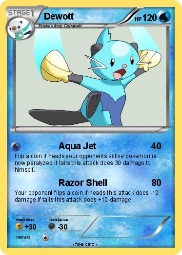 Pokémon Dewott 442 442 - Aqua Jet - My Pokemon Card