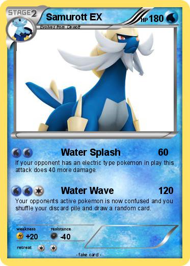Pokémon Samurott EX 31 31 - Water Splash - My Pokemon Card