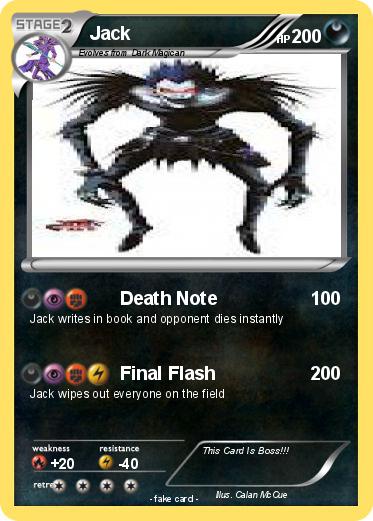 Pokémon Jack 1956 1956 - Death Note - My Pokemon Card