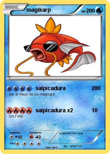 Pokémon magikarp 1243 1243 - salpicadura - Mi carta pokémon