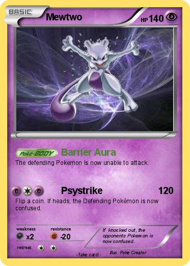 Pokémon Mewtwo 6436 6436 - Barrier Aura - My Pokemon Card