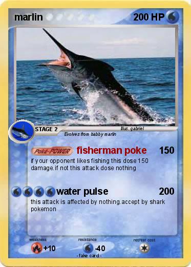 Pokémon marlin 5 5 - fisherman poke - My Pokemon Card