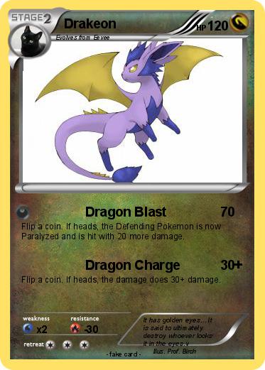 Pokémon Drakeon 25 25 - Dragon Blast - My Pokemon Card
