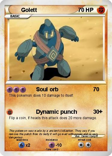 Pokémon Golett 16 16 - Soul orb - My Pokemon Card