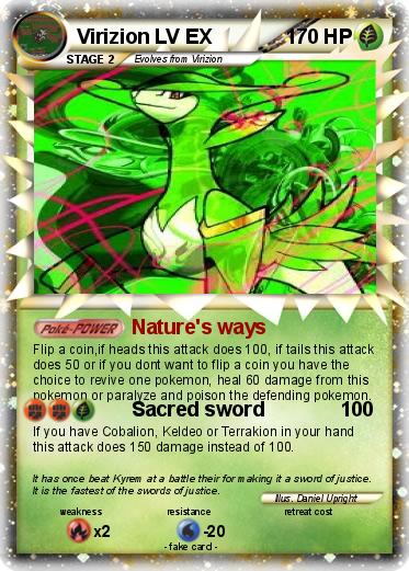 Pokémon Virizion LV EX - Nature's ways - My Pokemon Card