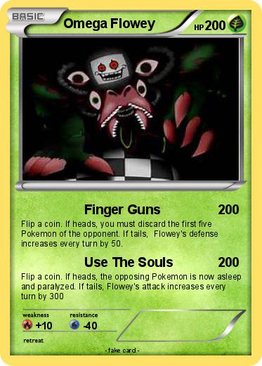 Pokémon Omega Flowey 120 120 - Finger Guns - My Pokemon Card