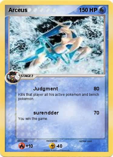 Pokémon Arceus 1395 1395 - Judgment - My Pokemon Card