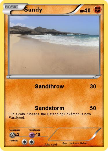 Pokémon Sandy 366 366 - Sandthrow - My Pokemon Card
