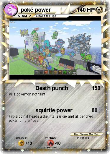 Pokémon poke power 10 10 - Death punch - My Pokemon Card