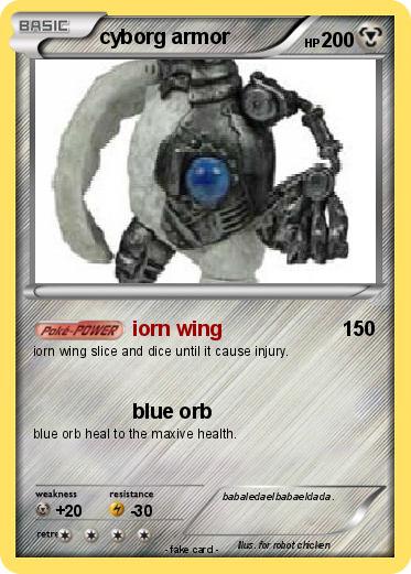 Pokémon cyborg armor - iorn wing - My Pokemon Card