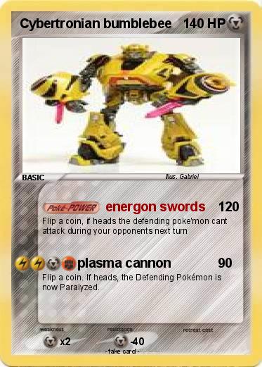 Pokémon Cybertronian bumblebee - energon swords - My Pokemon Card