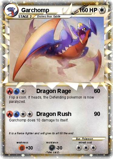 Pokémon Garchomp 685 685 - Dragon Rage - My Pokemon Card