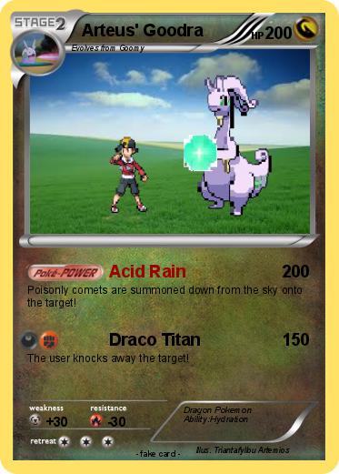 Pokémon Arteus Goodra - Acid Rain - My Pokemon Card