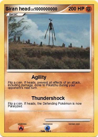 Pokémon Siran head - Agility - My Pokemon Card