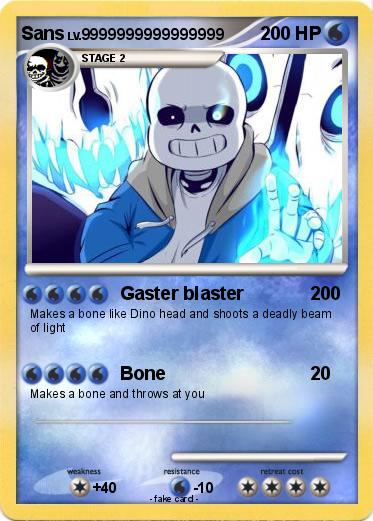 Pokémon Sans 3394 3394 - Gaster blaster - My Pokemon Card