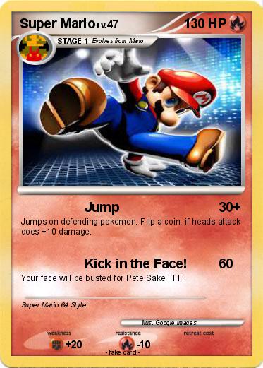 Pokémon Super Mario 1016 1016 - Jump - My Pokemon Card