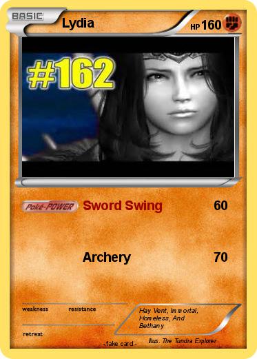 Pokémon Lydia 56 56 - Sword Swing - My Pokemon Card