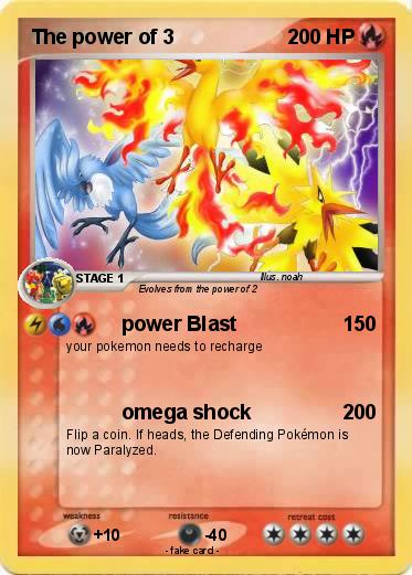 Pokémon The power of 3 3 - power Blast - My Pokemon Card