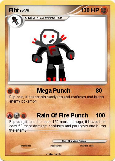 Pokémon Fiht - Mega Punch - My Pokemon Card