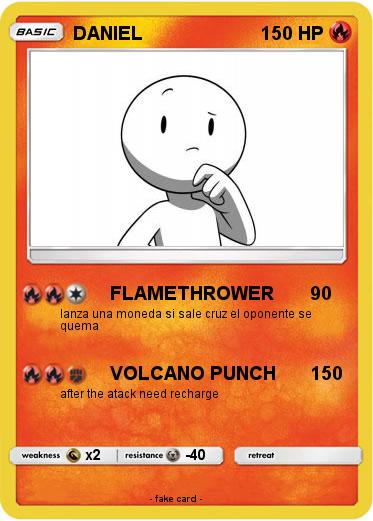 Pokémon DANIEL 1167 1167 - FLAMETHROWER - My Pokemon Card