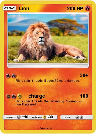 Pokémon Lion 1067 1067 - charge - My Pokemon Card