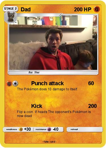 Pokémon Dad 787 787 - Punch attack - My Pokemon Card