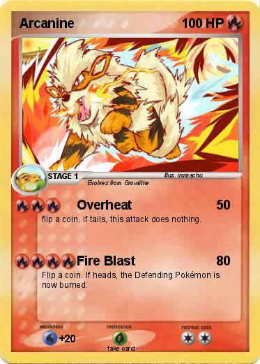Pokémon Arcanine 431 431 - Overheat - My Pokemon Card