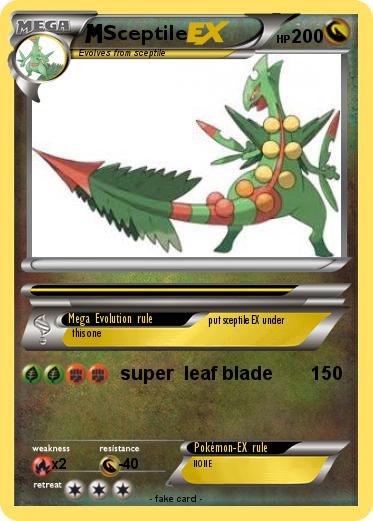 Pokémon Sceptile 535 535 - super leaf blade - My Pokemon Card