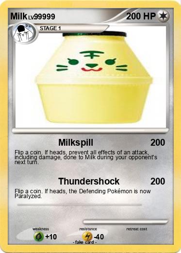 Pokémon Milk 218 218 - Milkspill - My Pokemon Card