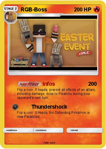 Pokémon RGB Boss - Infos - My Pokemon Card