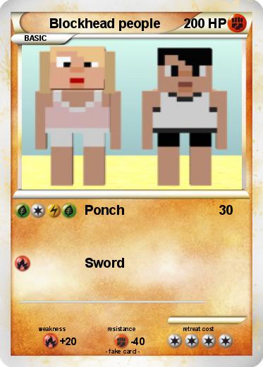 Pokémon Blockhead people - Ponch - My Pokemon Card