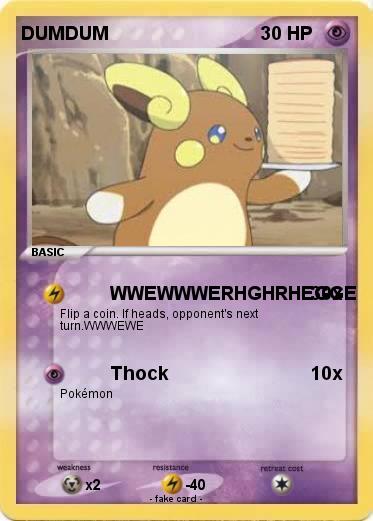 Pokémon DUMDUM 21 21 - WWEWWWERHGHRHEGGE - My Pokemon Card