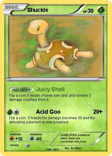 Pokémon Shuckle 49 49 - Juicy Shell - My Pokemon Card