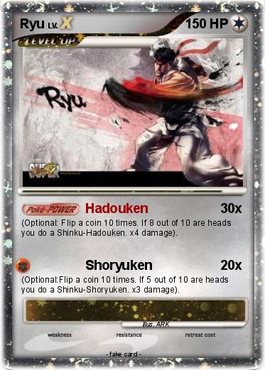 Pokémon Ryu 223 223 - Hadouken - My Pokemon Card