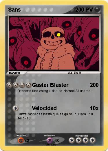 Pokémon Sans 881 881 - Gaster Blaster - Mi carta pokémon