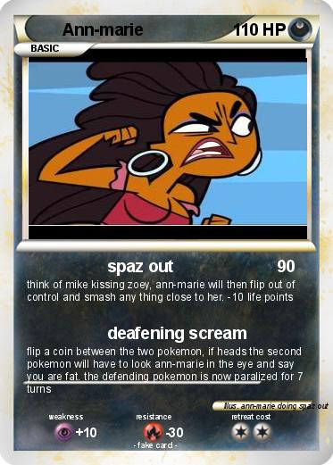 Pokémon Ann marie - spaz out - My Pokemon Card