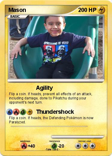 Pokémon Mason 355 355 - Agility - My Pokemon Card