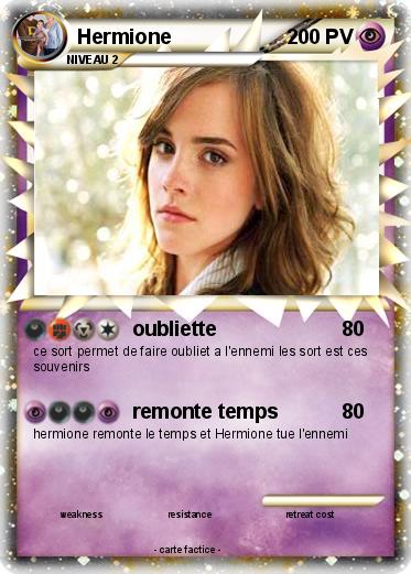 Pokémon Hermione 92 92 - oubliette - Ma carte Pokémon